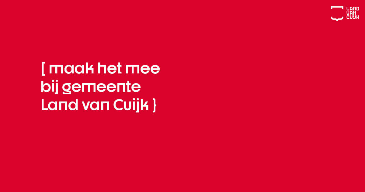 Werken bij Land van Cuijk
